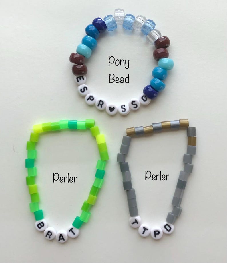 Custom Lyric, Song, Album or Artist Perler Bracelet - Etsy