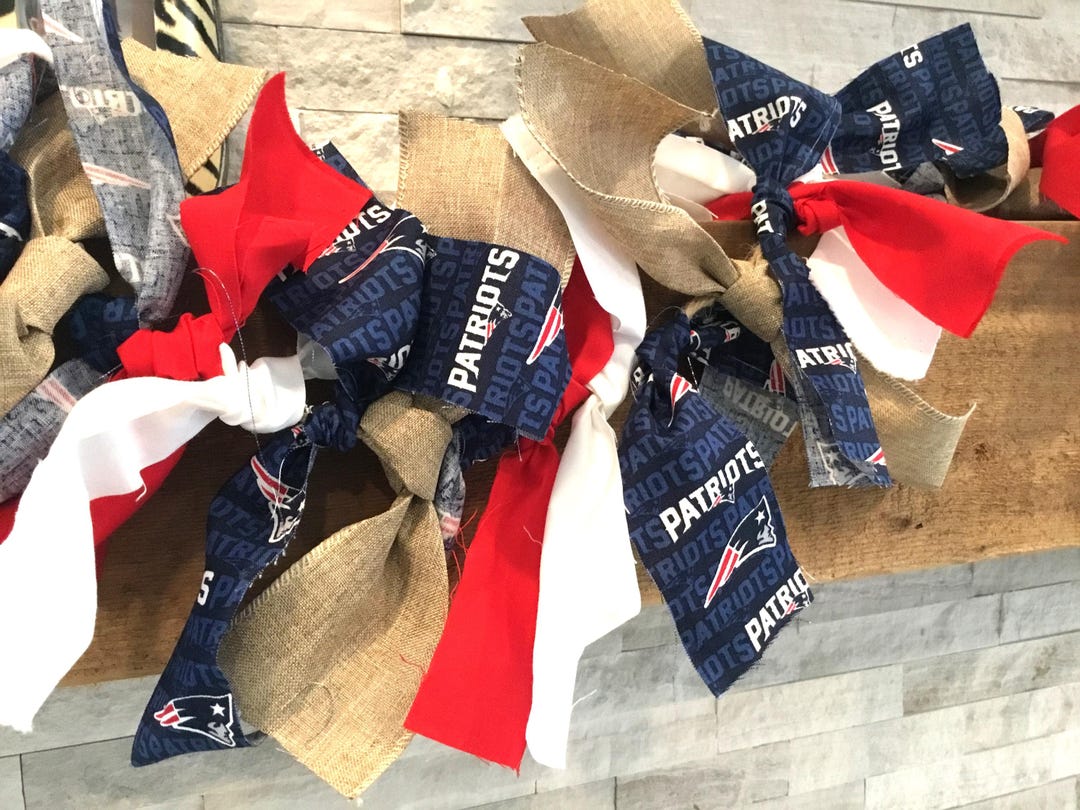 7' New England Patriots Football / Pats Farmhouse Garland / Patriots ...