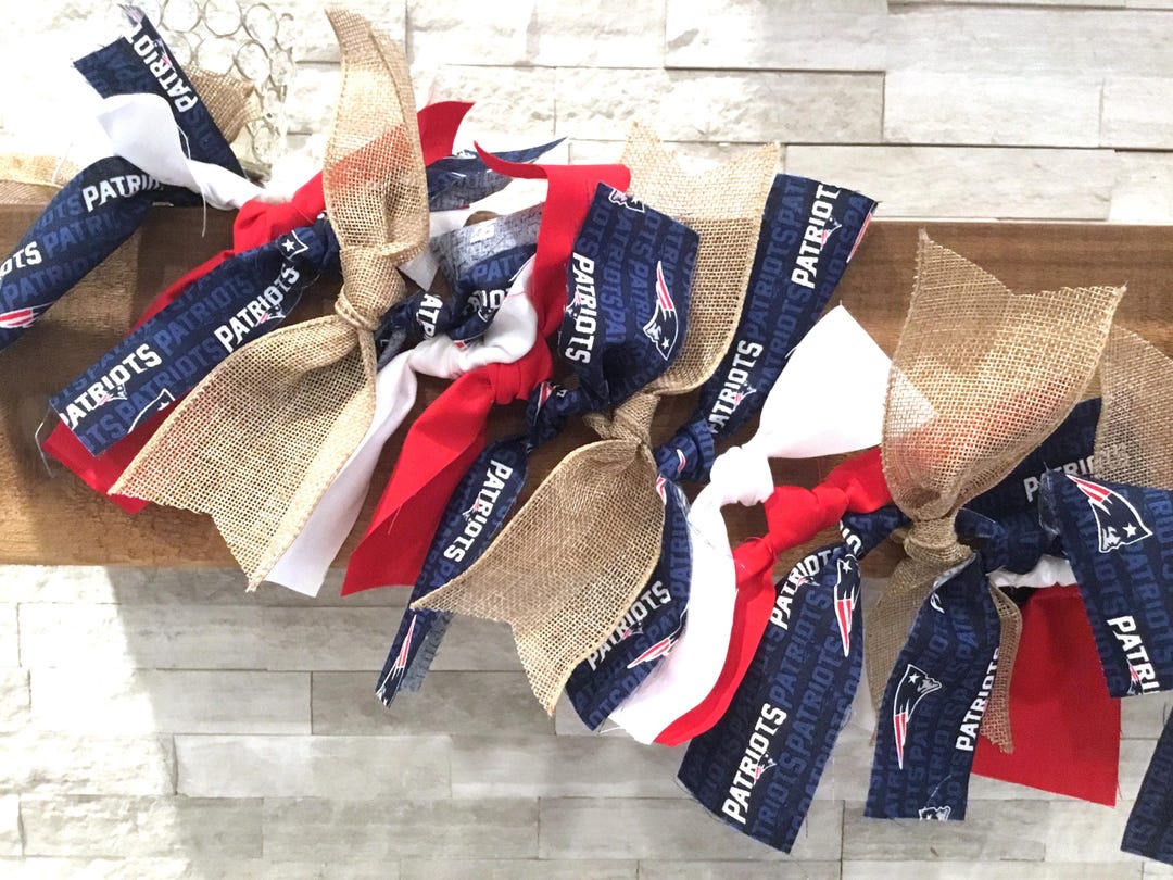 7' New England Patriots Garland / Patriots Gift / Patriots Game Room ...