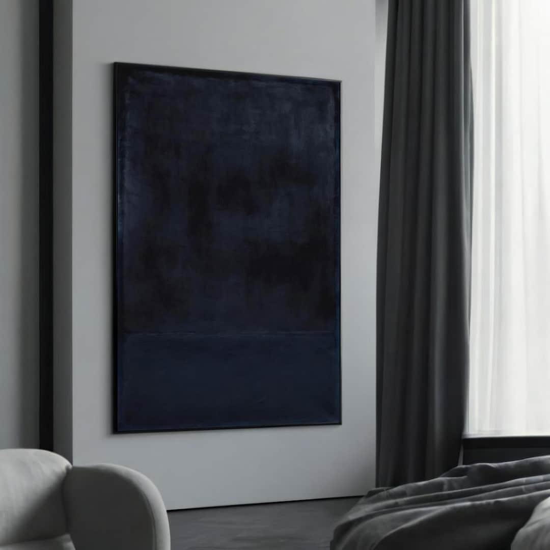 Mark Rothko’s Mysterious Dark Composition - Deep Shades of Black and ...