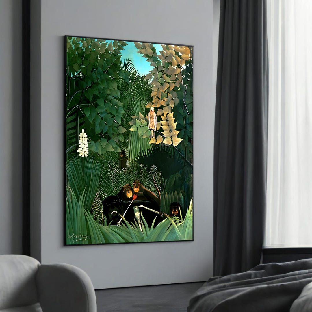Henri Rousseau 'the Dream' Canvas Painting – A Captivating Jungle Scene ...