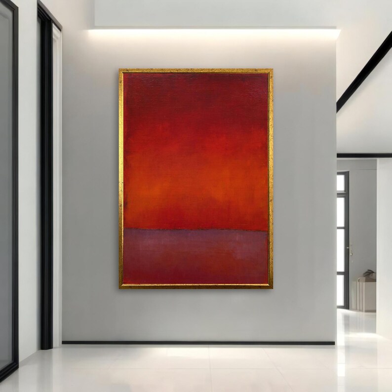 Mark Rothko Red Color Field Canvas Print - Abstract Expressionism Wall ...