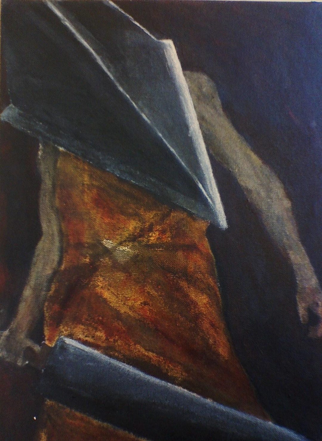 Silent Hill Boss Pyramid Head Portrait Painting, Available in Matte ...