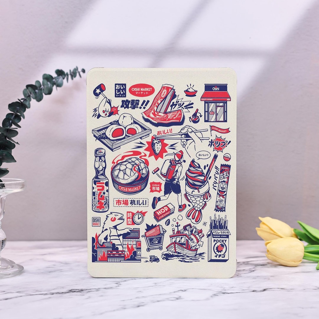Japanese Retro Poster iPad Case for iPad Mini 7/6/5/4, iPad Air 4/5 Pro ...