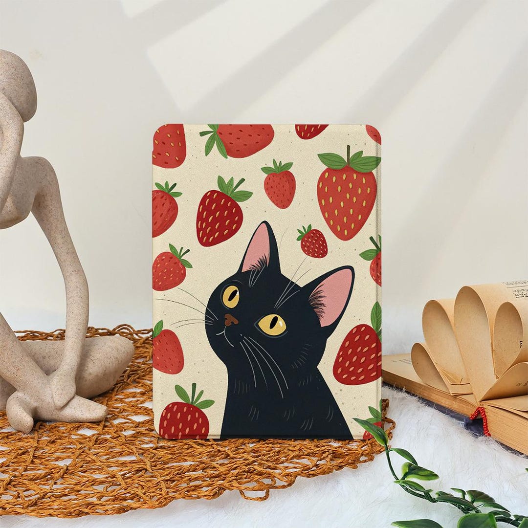 Cute Black Cat Kindle Case, Paperwhite Case 12th 11th Gen, All New ...