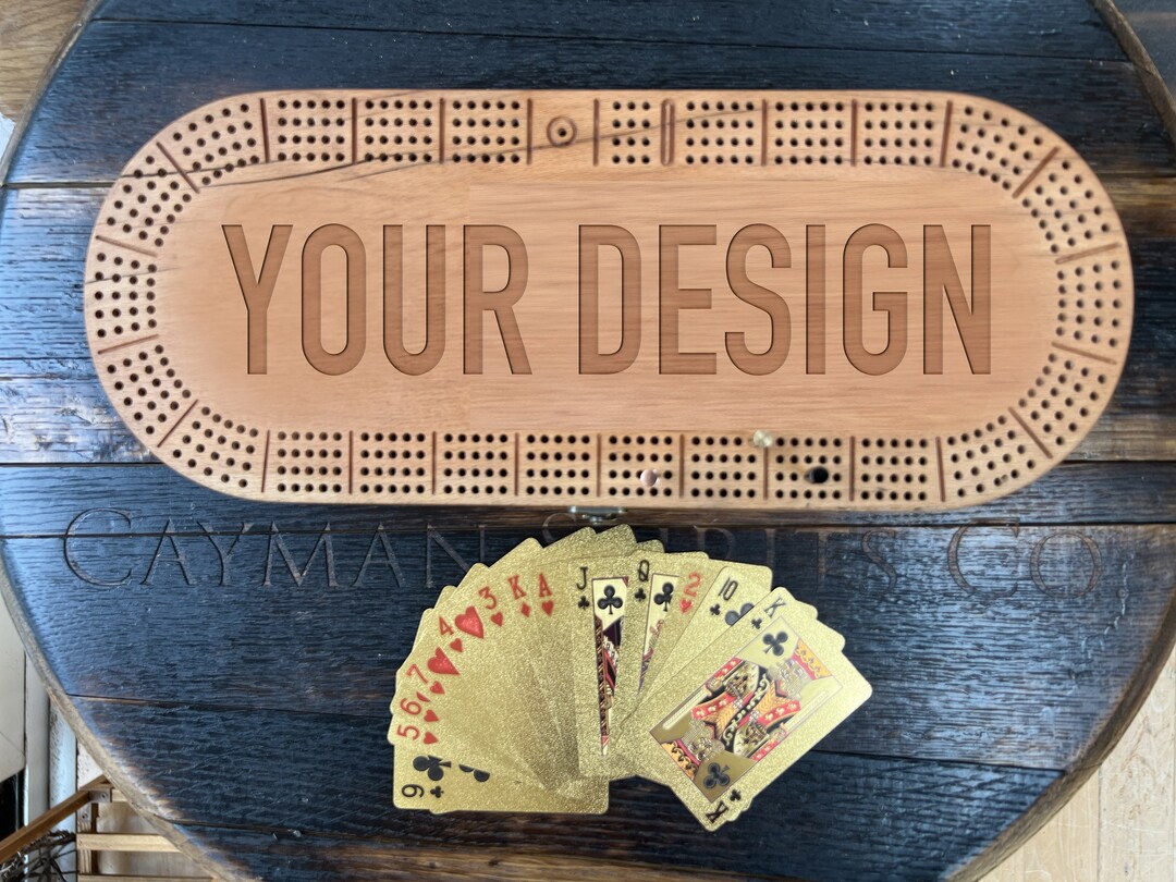 Customizable Cribbage Board - Unique Personalized Gift, Handcrafted 4 ...