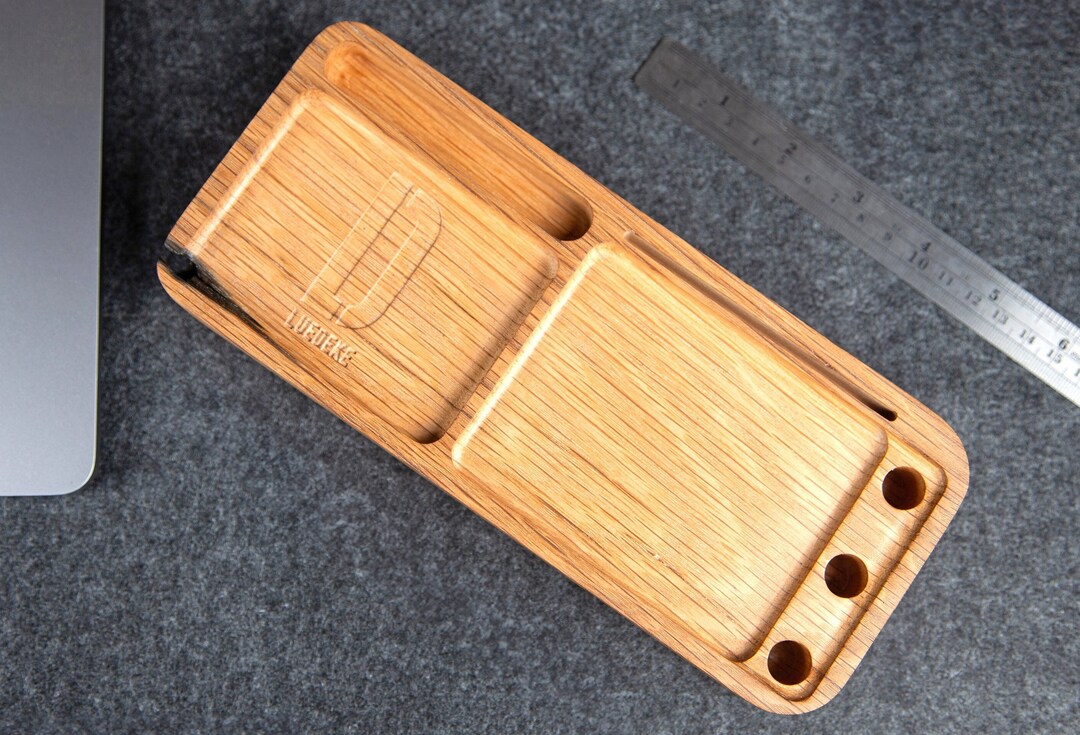 Custom Reclaimed American Chestnut Desk Organizer Personalized ...