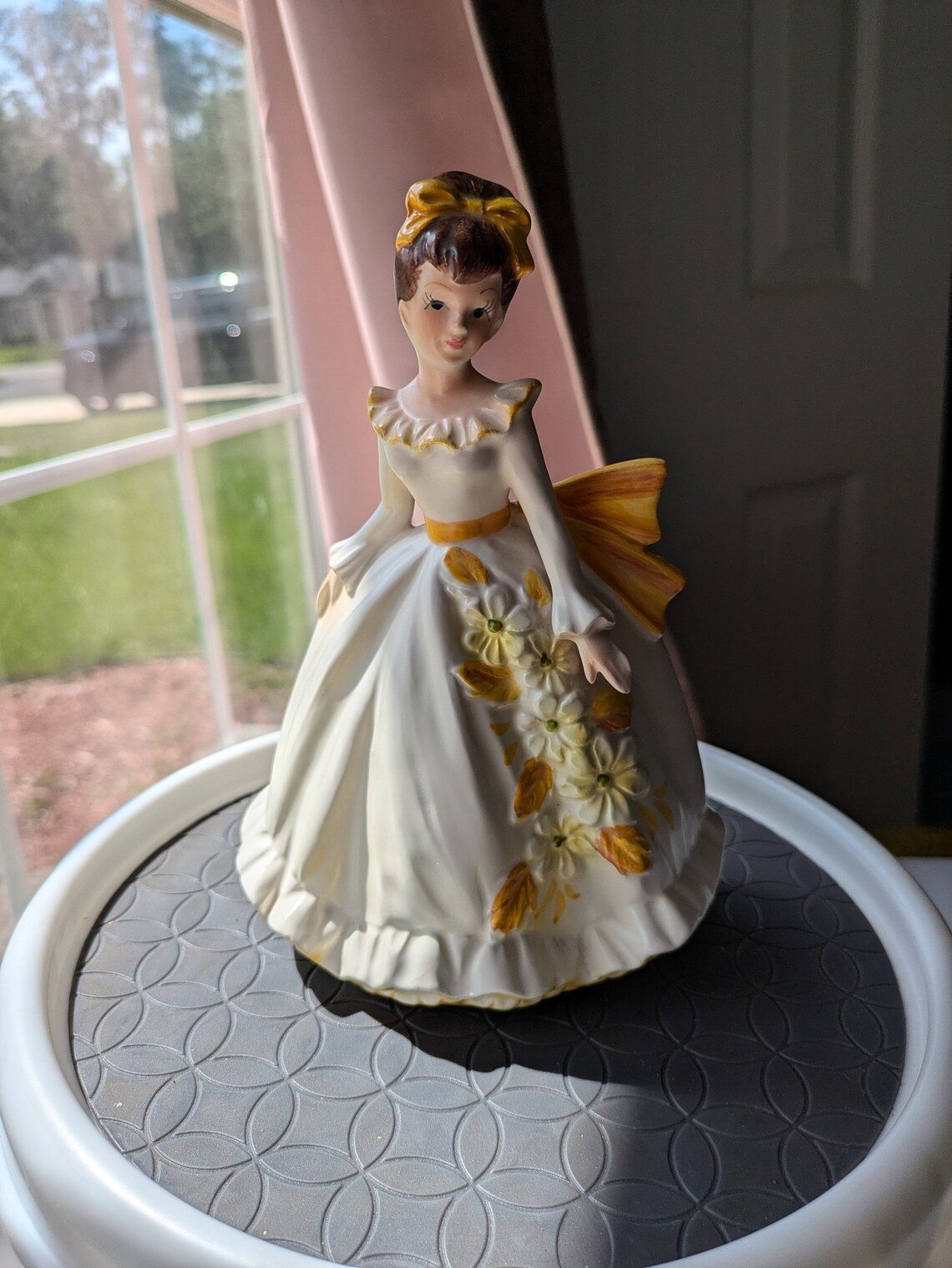 Vintage Lefton Lady Planter Figurine Free Shipping Excellent Condition ...