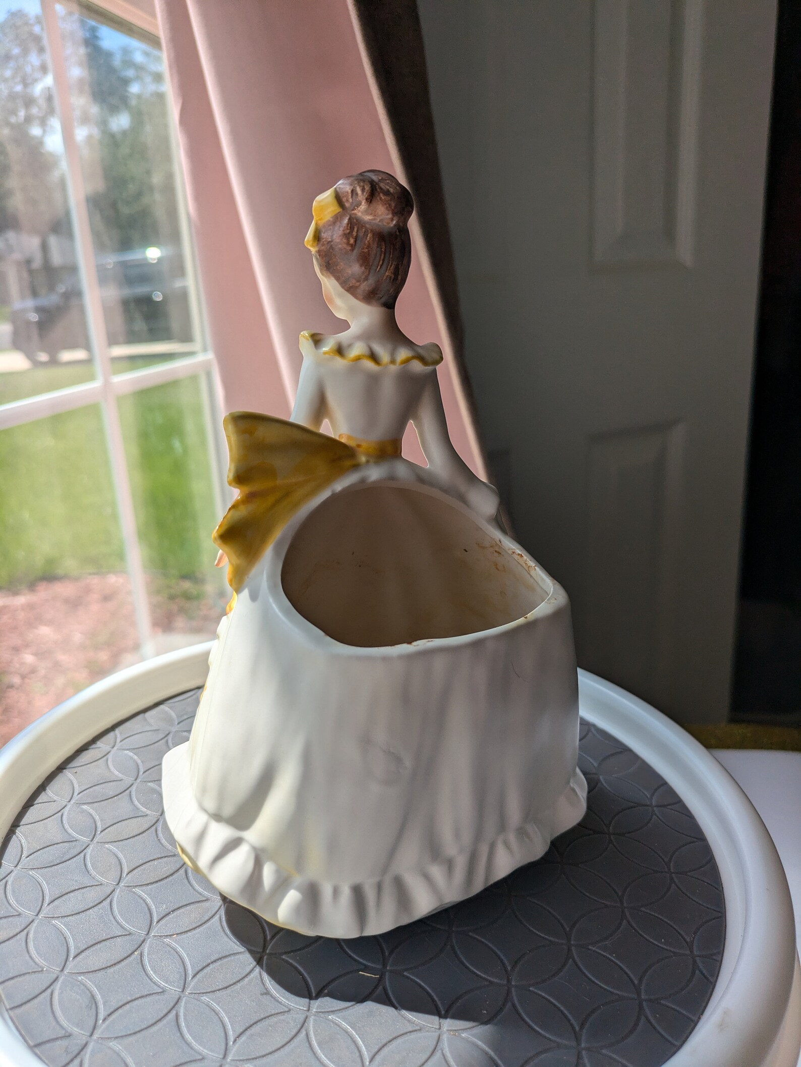 Vintage Lefton Lady Planter Figurine Free Shipping Excellent Condition ...