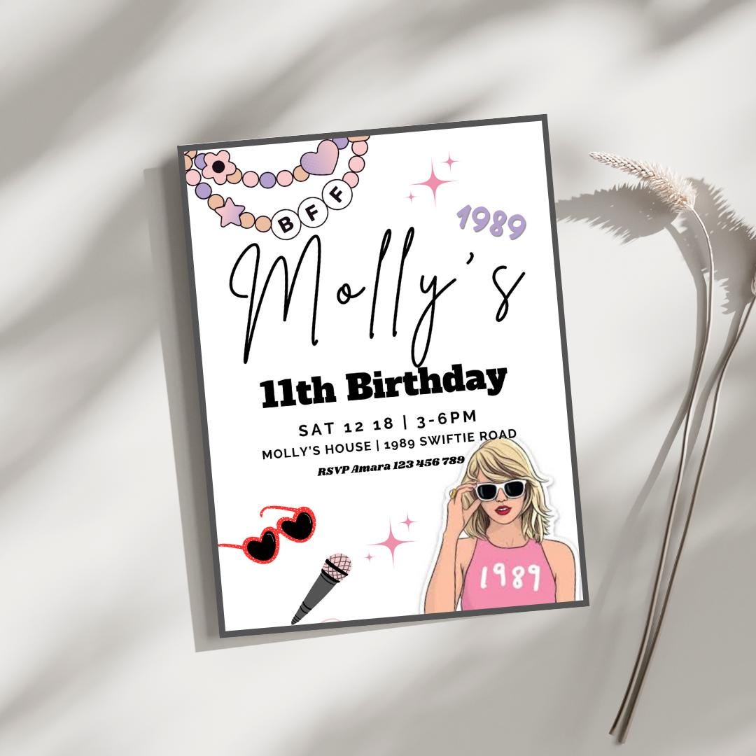 Swifty Party Invitation - Etsy