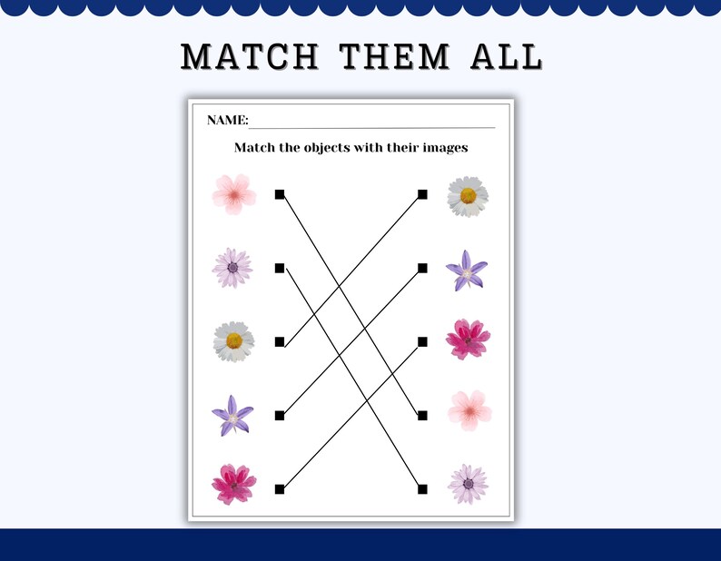 20 Educational Matching Printables for Kids Pages | Match the Picture ...