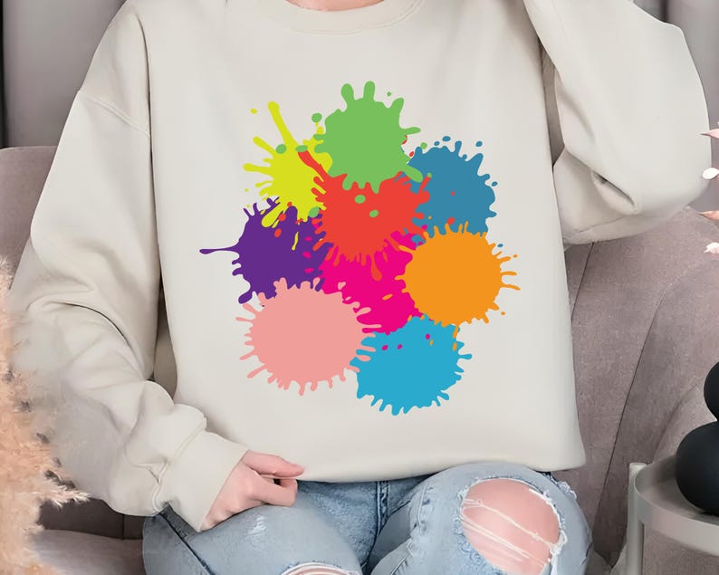 Paint Splatter SVG Bundle: 35 Colorful Designs (digital Download) - Etsy