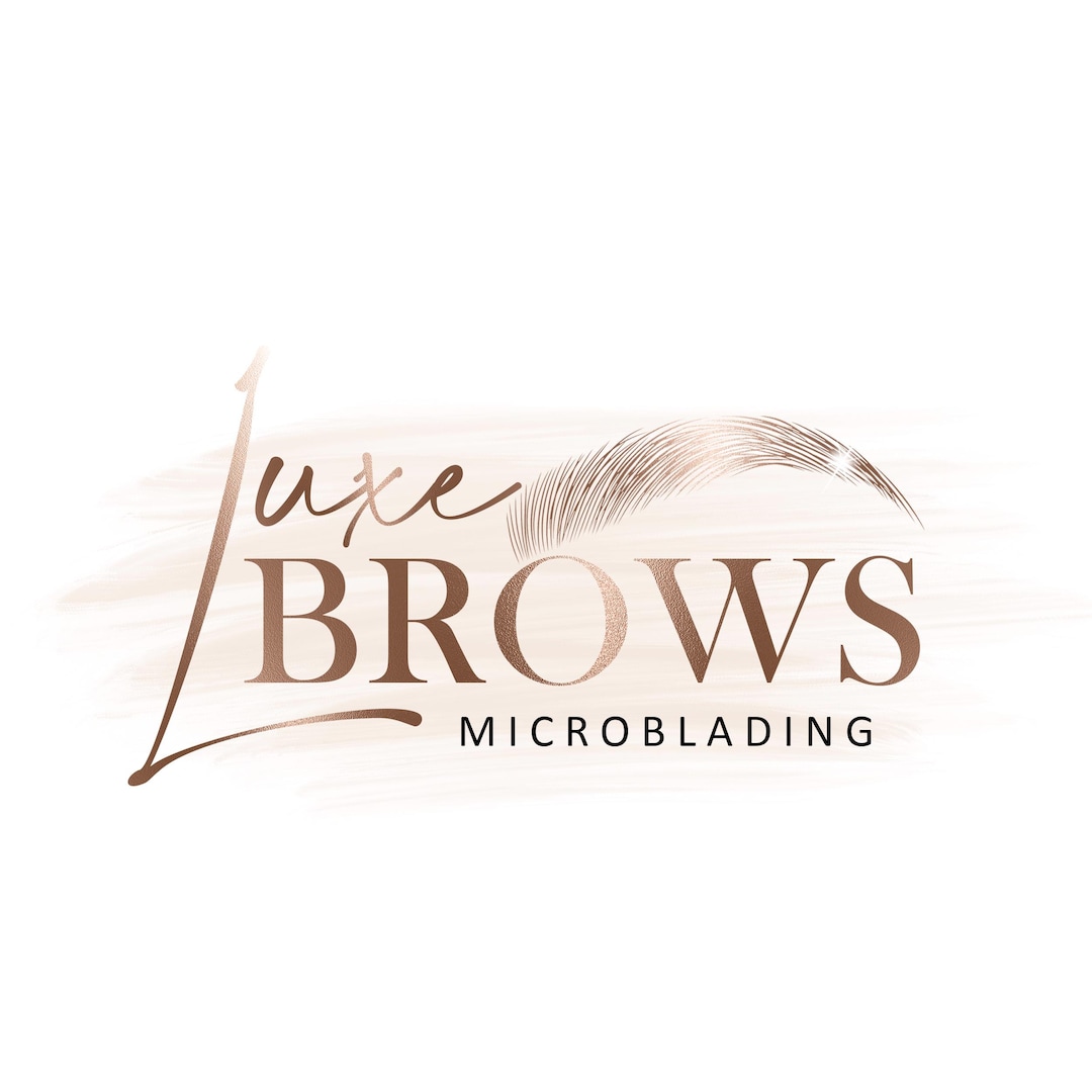 Custom Brows Logo Microblading Logo Design Premade Brow Artist Logo ...