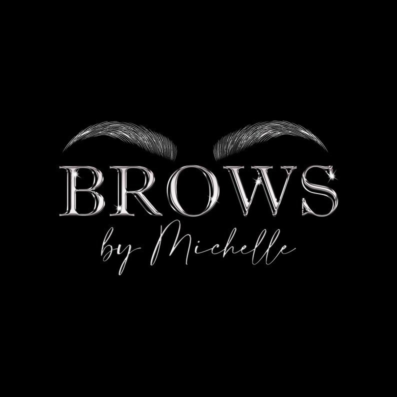 Custom Brows Logo Microblading Logo Design Premade Brow Artist Logo ...