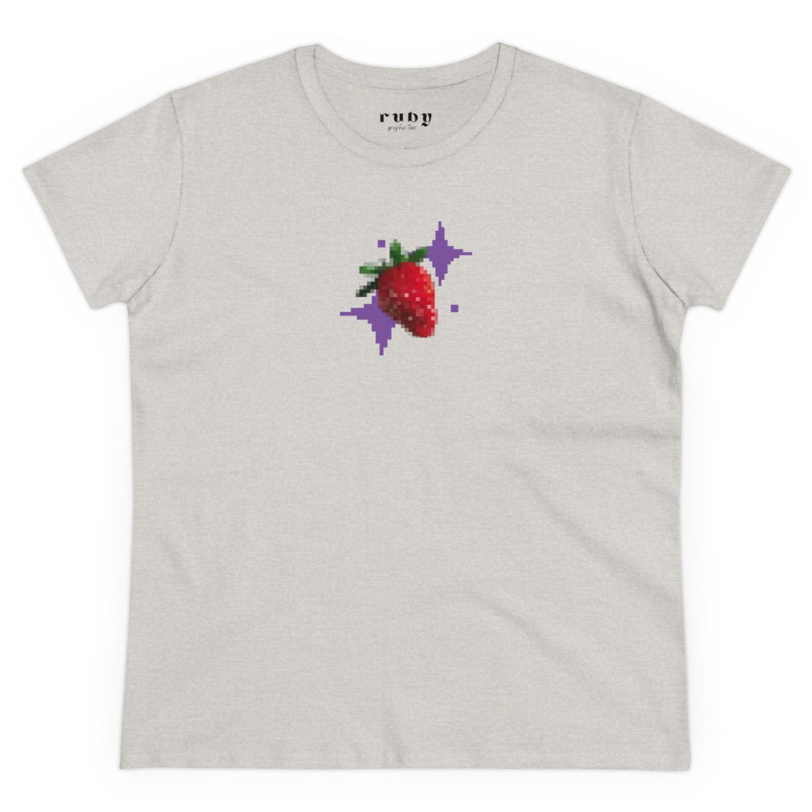 Pixel Berry Graphic Tee, Aesthetic Graphic Tee, Fruit Graphic Tee ...