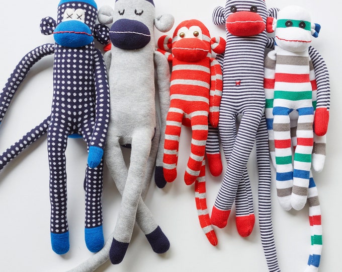Sew Sock Monkeys. English Sewing Instructions for Sewing Monkeys From ...