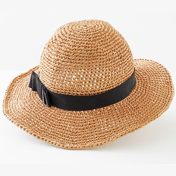 Crochet Straw Hat Pattern - Etsy