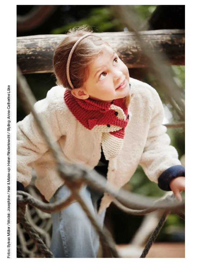 Knitting Pattern for a Fox Scarf. in English. Scarf for Girls and Boys ...