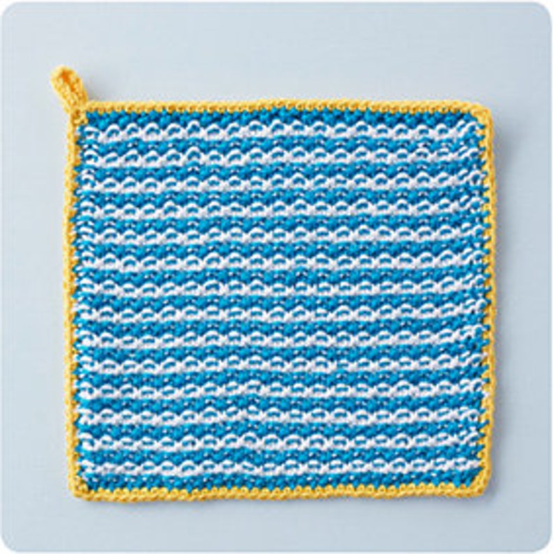 Instructions for Crocheting and Knitting Potholders. 7 Versions. an ...