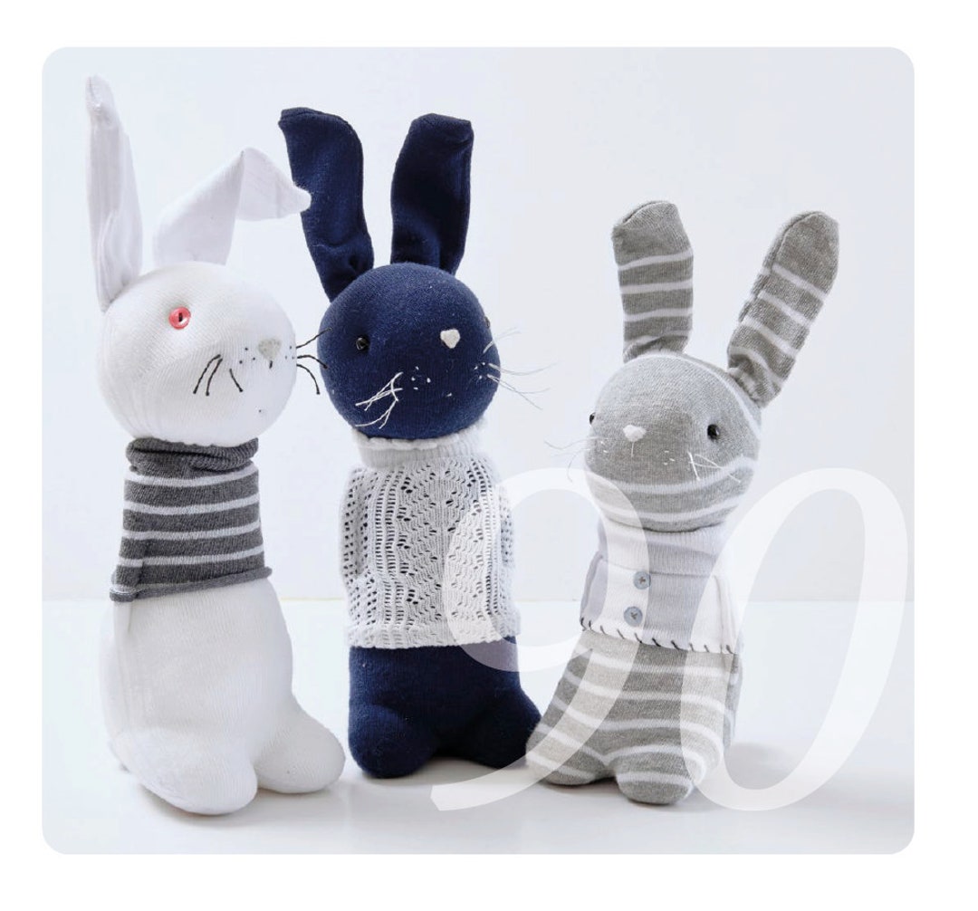 Sew Sock Bunny. English Sewing Instructions for Sewing Bunnies From ...