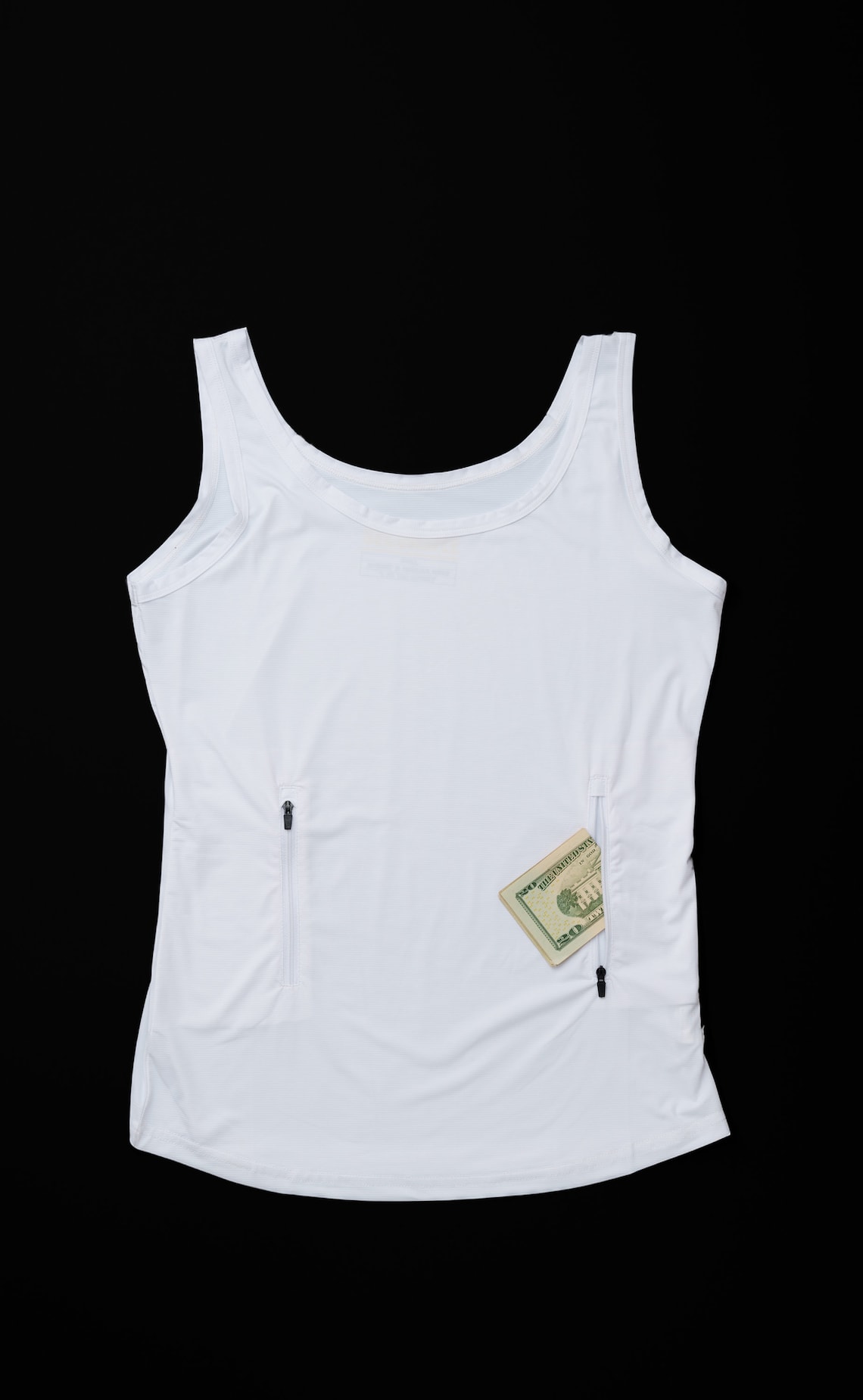 ANTI-THEFT Hidden Zippered Pockets Tank TOP, Women’s Everyday Wear and ...