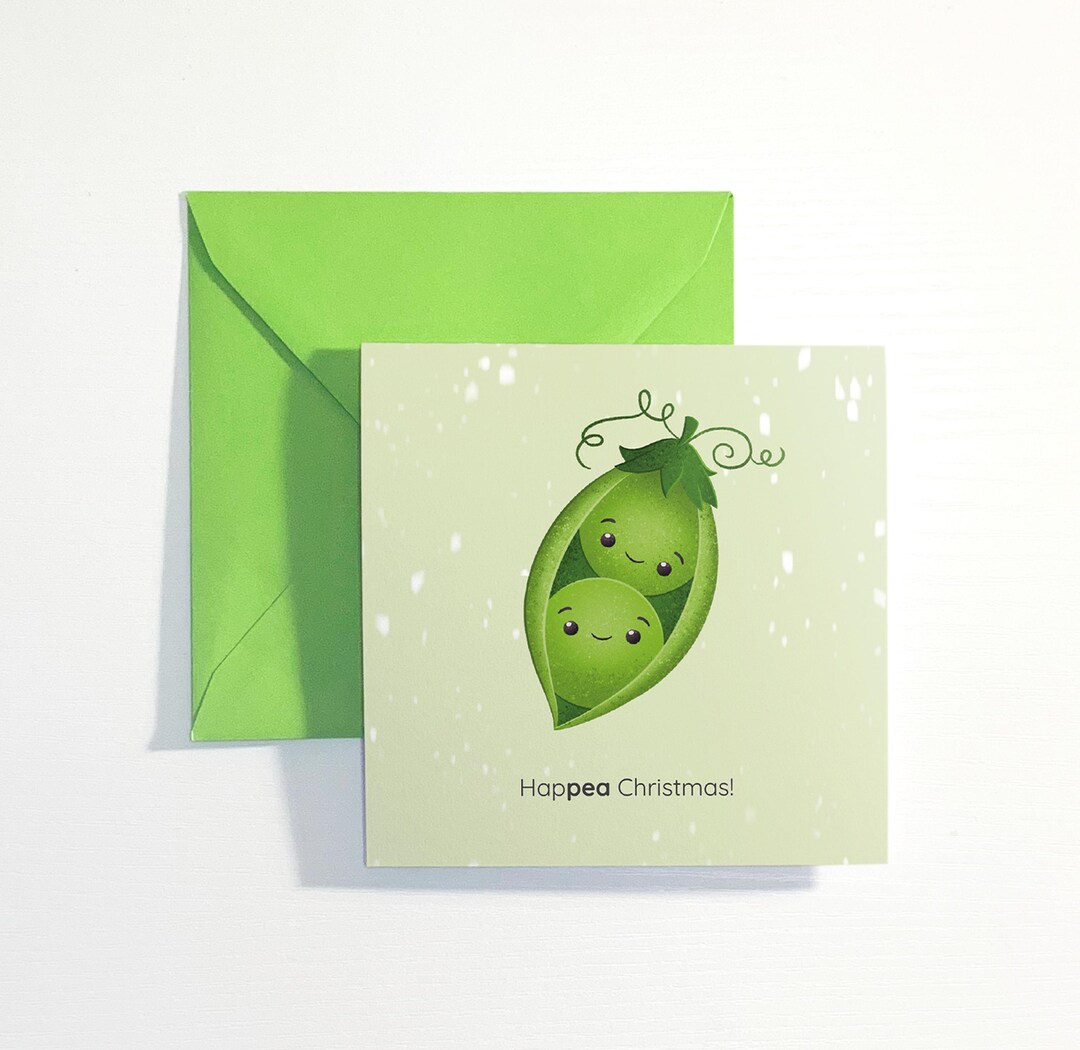 Custom Card – 2x Peas Card for Any Occasion | Choose a Pun or Add a ...