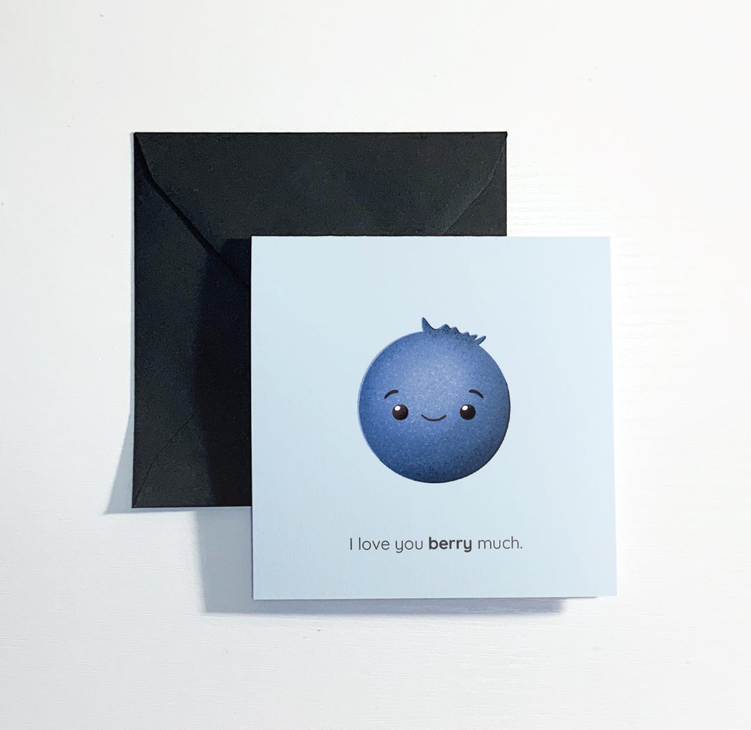Custom Card – Blueberry Card for Any Occasion | Choose a Pun or Add a ...