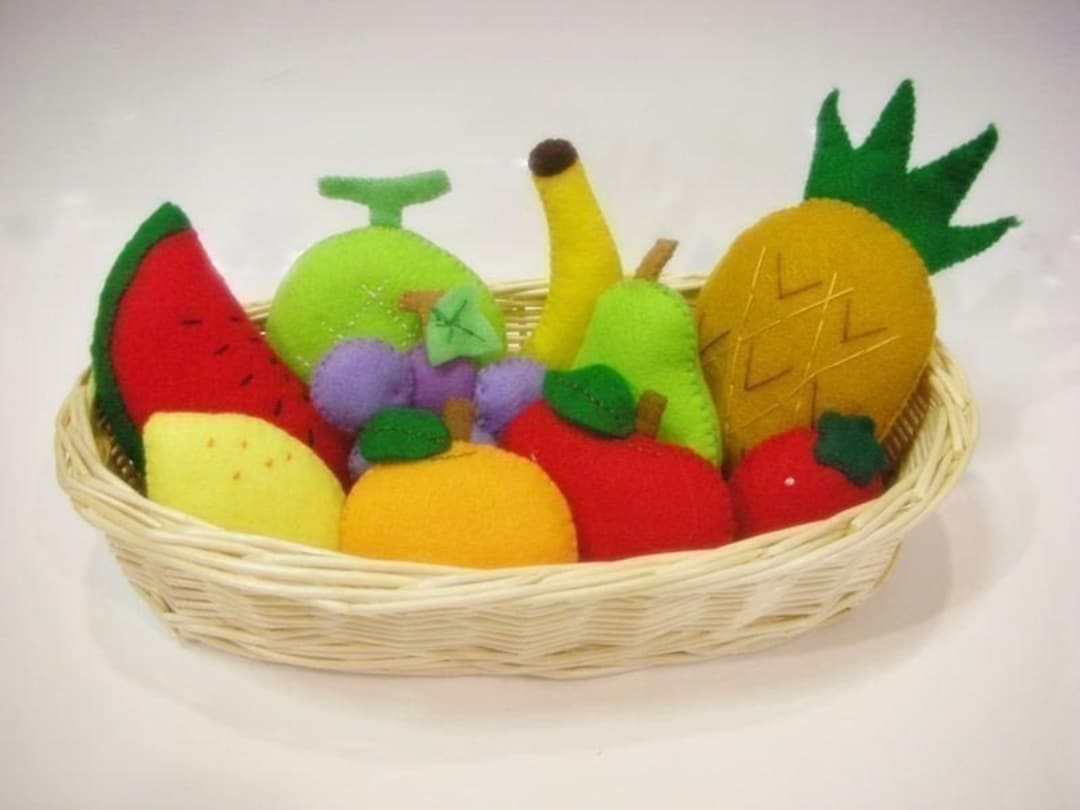 Felt Fruit Sewing Patterns and Instructions PDF Cute Easy. - Etsy UK