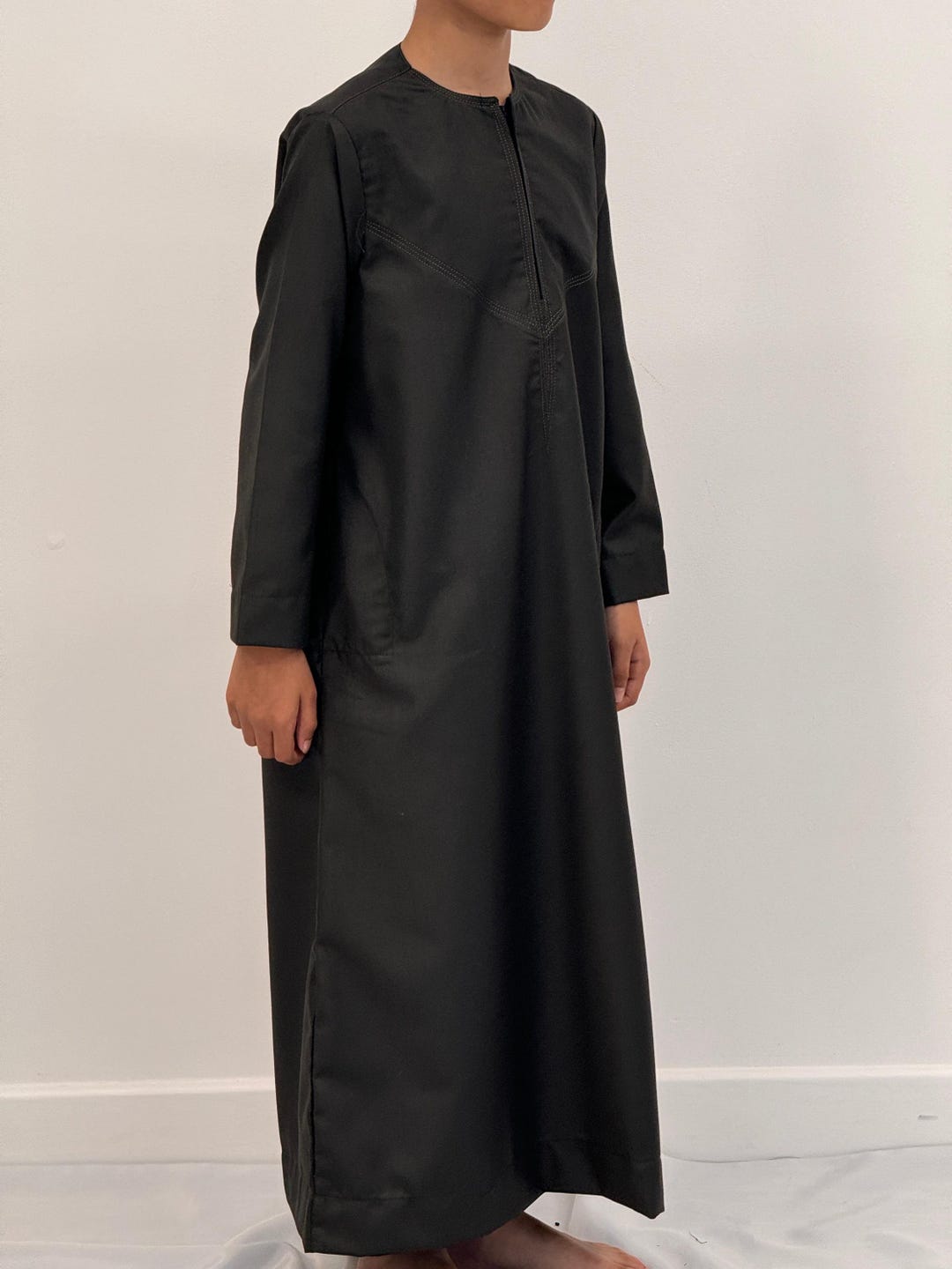 Boys Hadi Thobe Winter Material - Dark Grey - Etsy