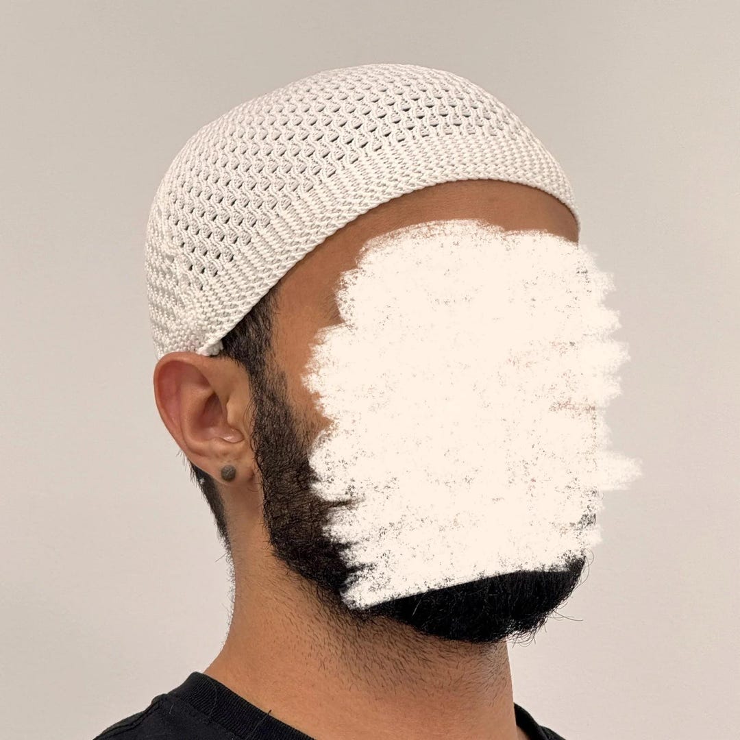 White Basic Stretch Mosque Hat - Etsy
