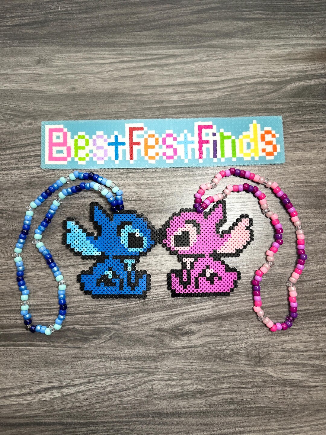 Stitch & Angel Matching Perler Set - Etsy