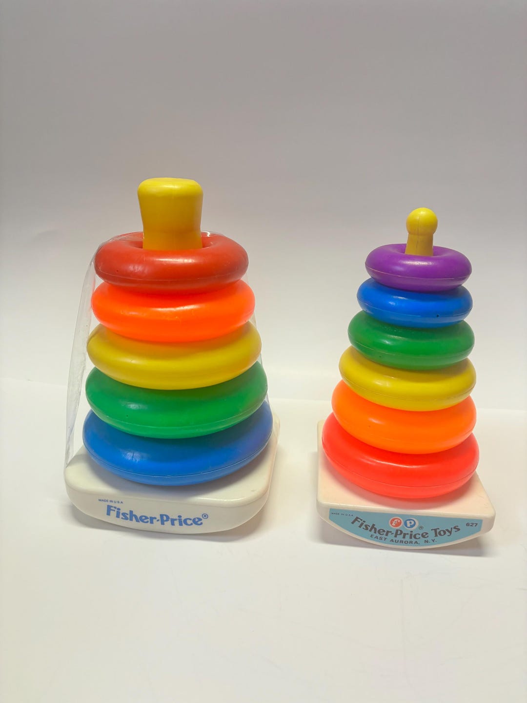 Vintage Fisher Price Rock-a-stack #627 Toddler Stacking Toy - Etsy