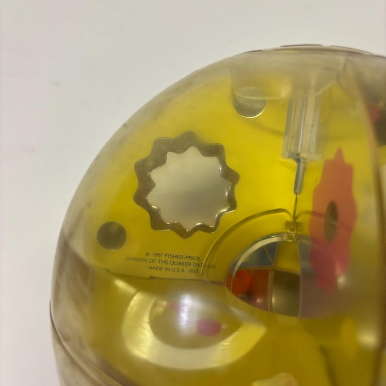 Fisher Price Activity Ball Vintage 1987 Quaker Oats Made in USA 5 ...