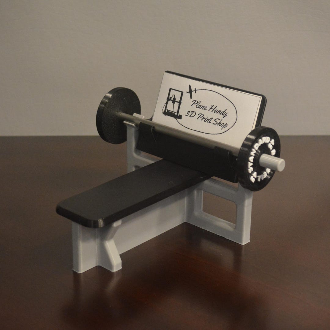 Weight Bench Business Card Holder for Athletes / Trainers / Gym ...