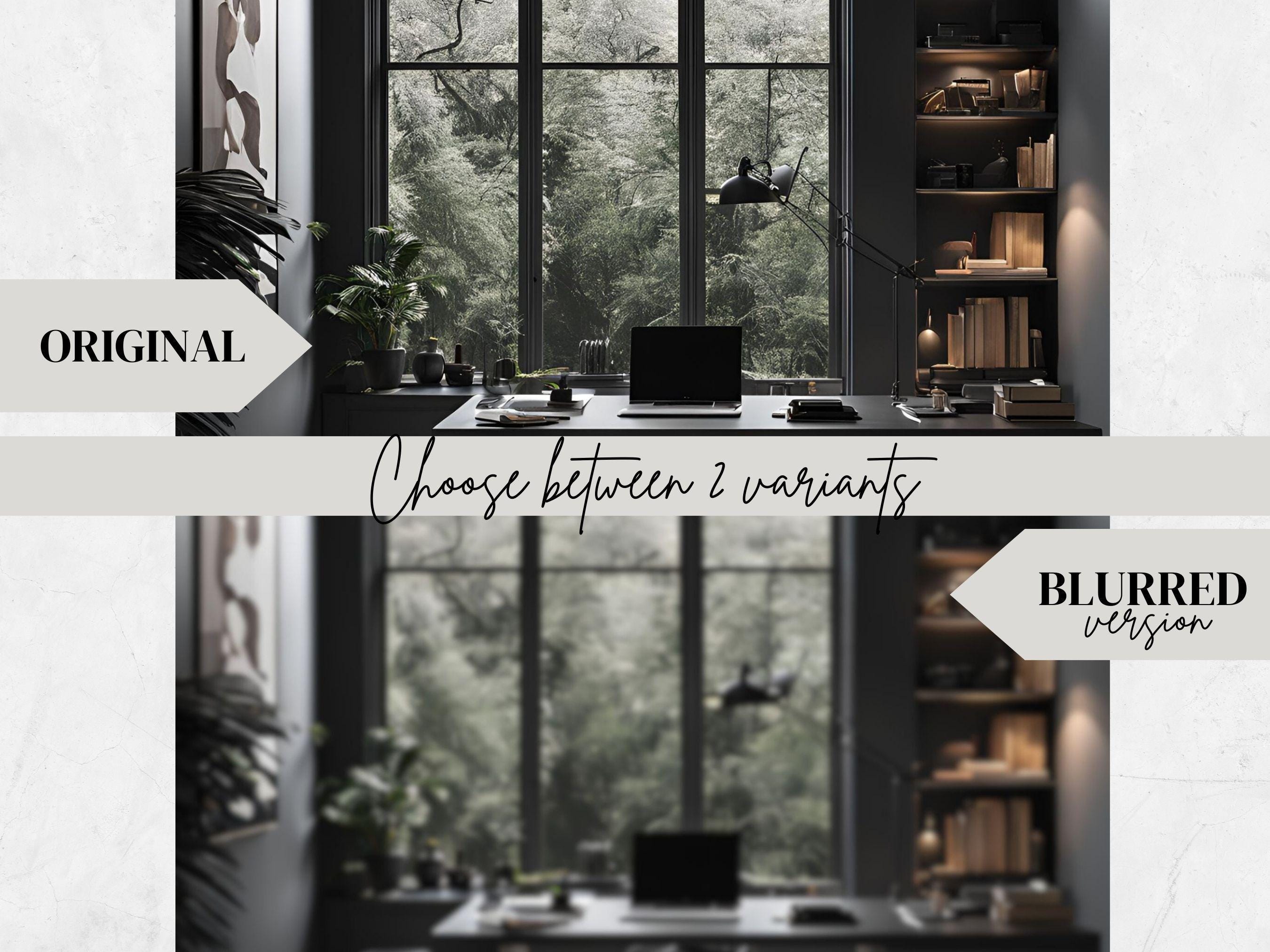 Zoom Meeting Background With Dark Home Office Virtual Background for ...