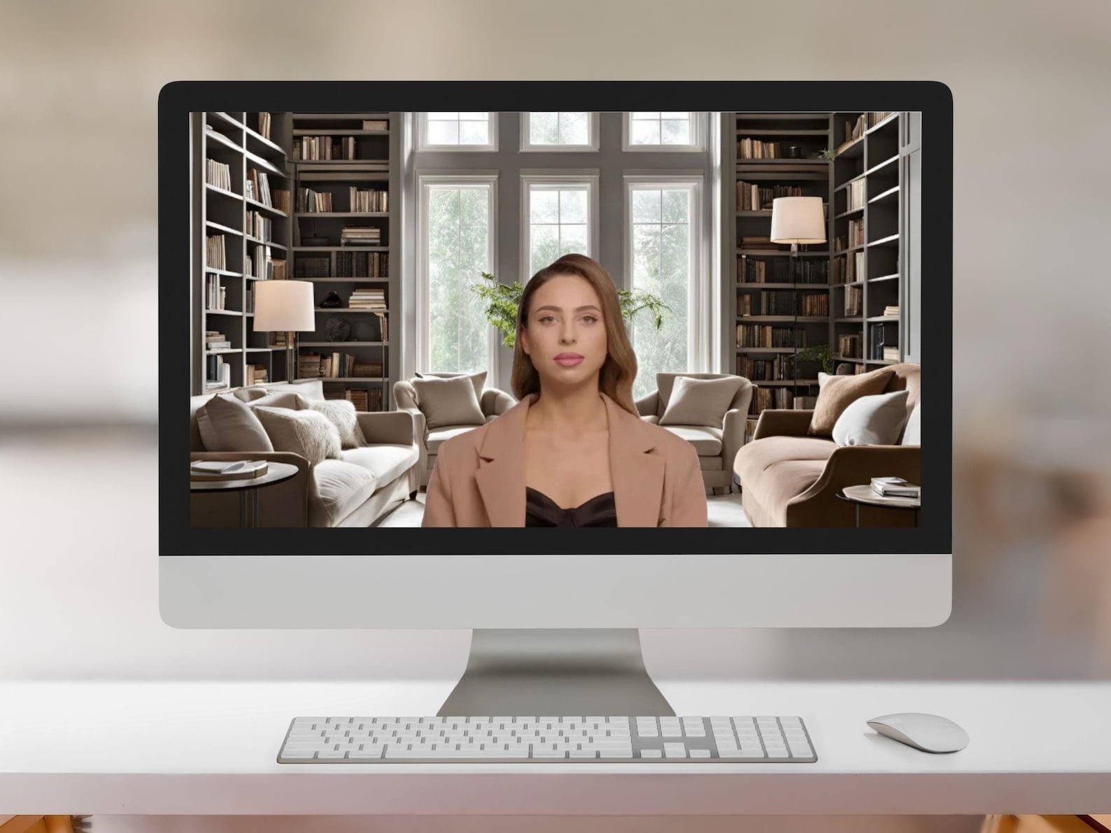 Zoom Meeting Virtual Background Home Office Virtual Background for ...