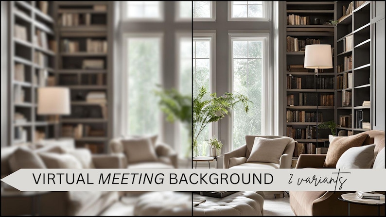 Zoom Meeting Virtual Background Home Office Virtual Background for ...