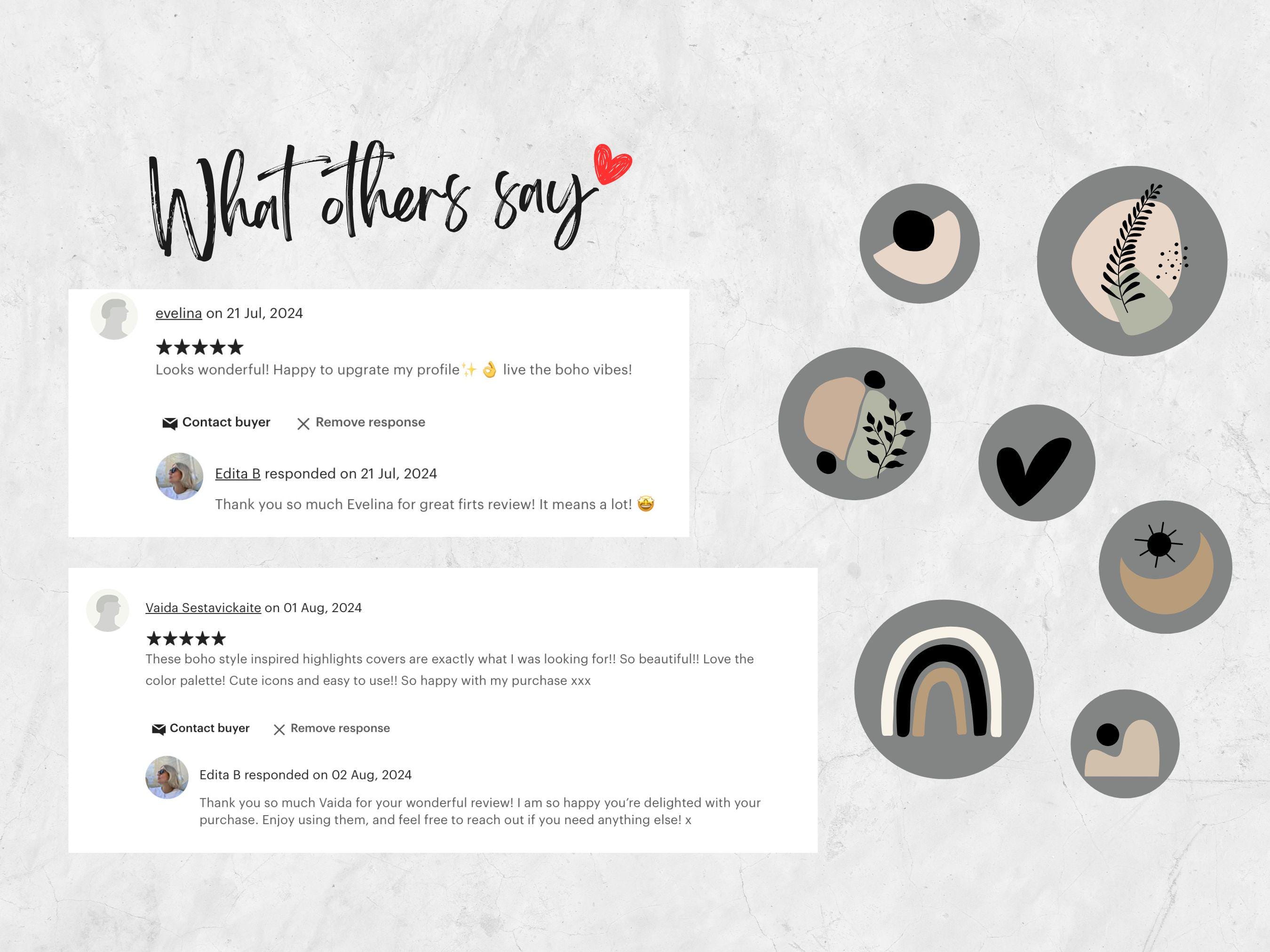 24 Boho Instagram Highlight Covers Cute IG Story Icons Fun Social Media ...