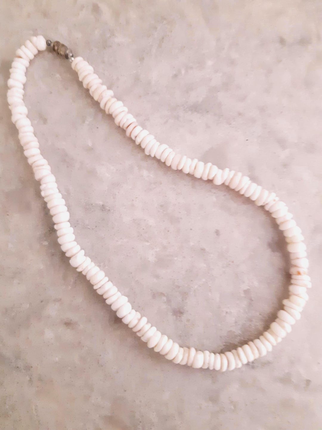 Vintage Puka Shell Choker Necklace, Surfer Beach Jewelry - Etsy