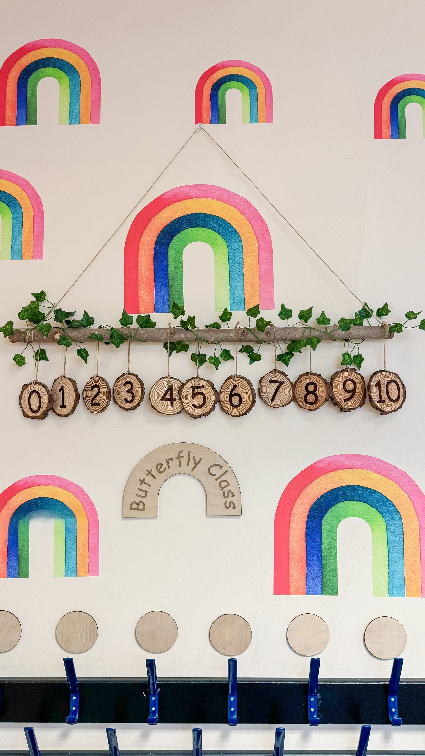 Classroom Number Log Slices - Etsy UK