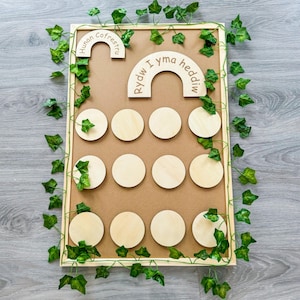 Reversible Self Registration Board, Titles and Name Discs. Whiteboard ...