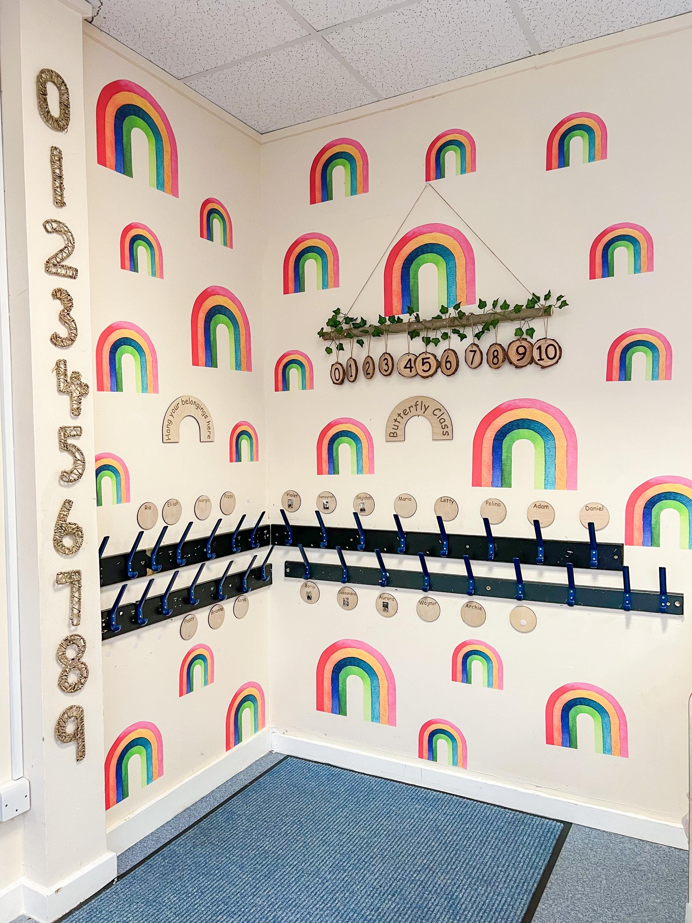 Wooden School Children’s Peg Names/ Self-registration Names/ Name ...