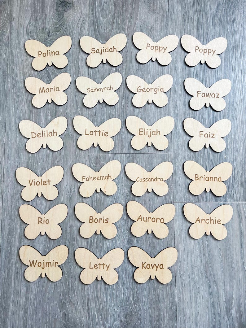 Wooden School Children’s Peg Names/ Self-registration Names/ Name ...