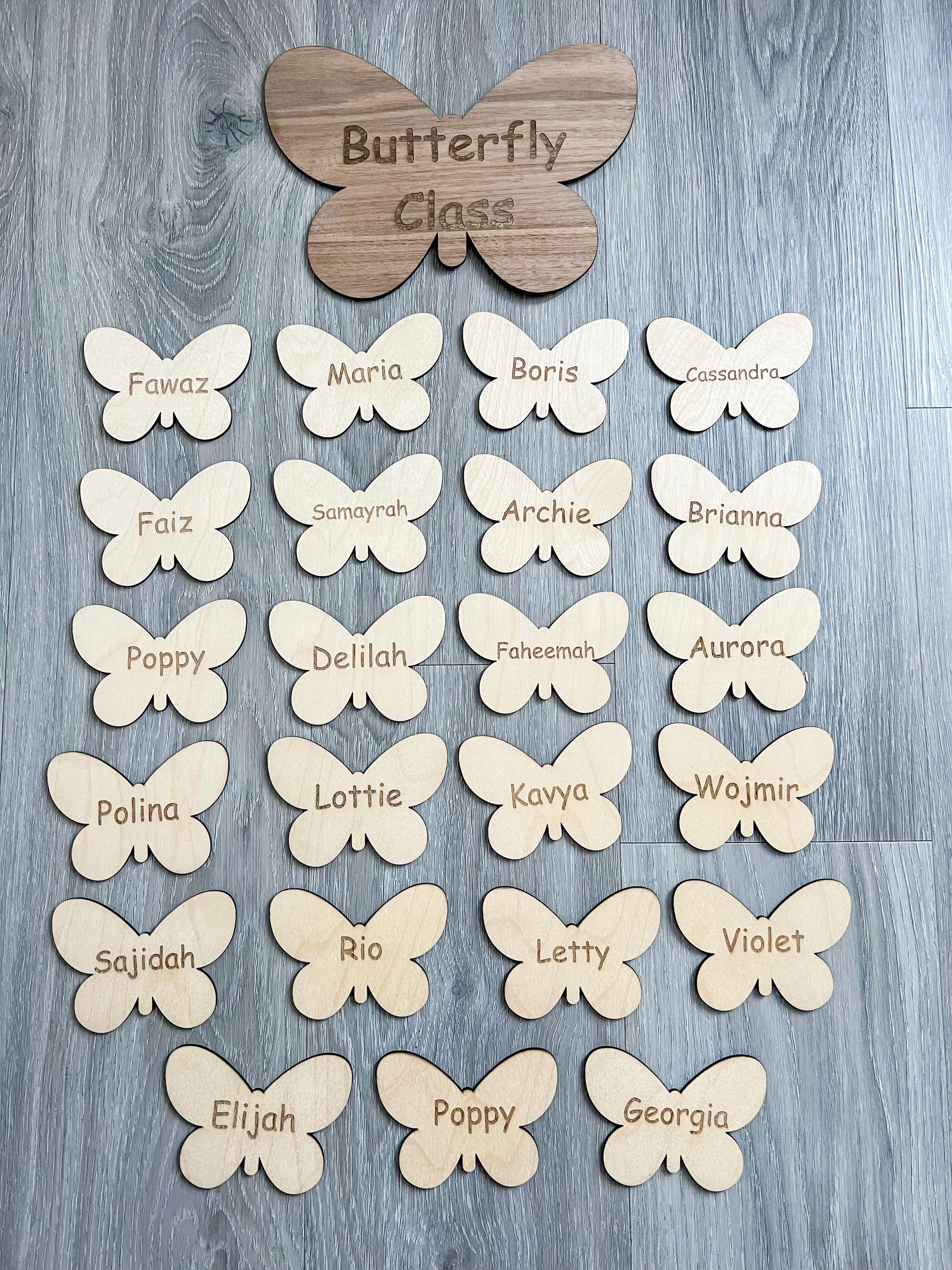 Wooden School Children’s Peg Names/ Self-registration Names/ Name ...