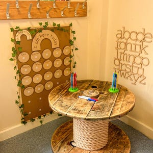 Reversible Self Registration Board, Titles and Name Discs. Whiteboard ...