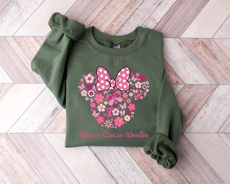 Disney Breast Cancer Tshirt, Breast Cancer Warrior Minnie Shirt, Cancer ...