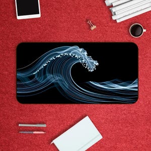 Great Wave Desk Mat | Large Mouse Pad for Office & Gaming | Non-slip ...