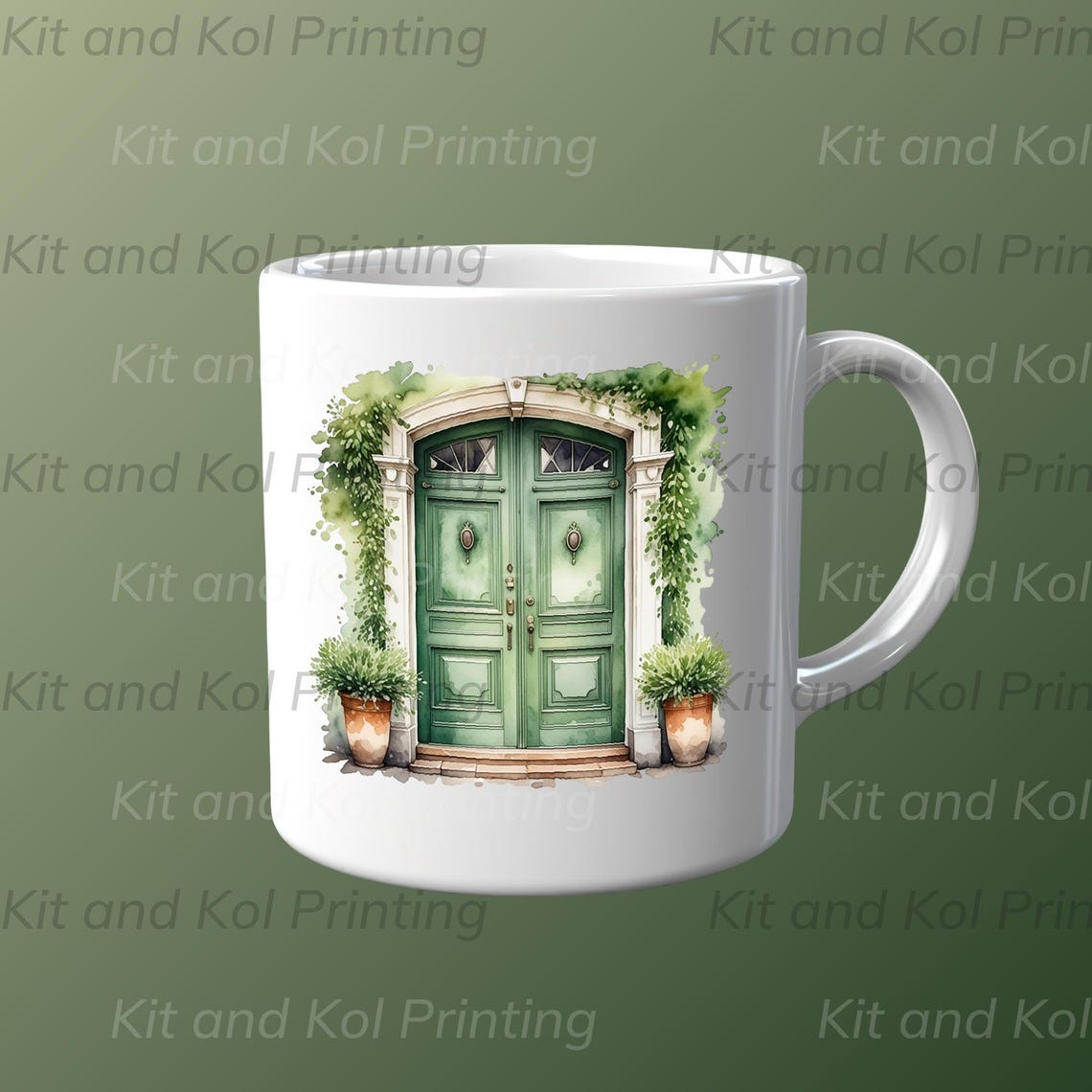 Watercolor Front Door Clipart - Instant Download Digital Art for ...