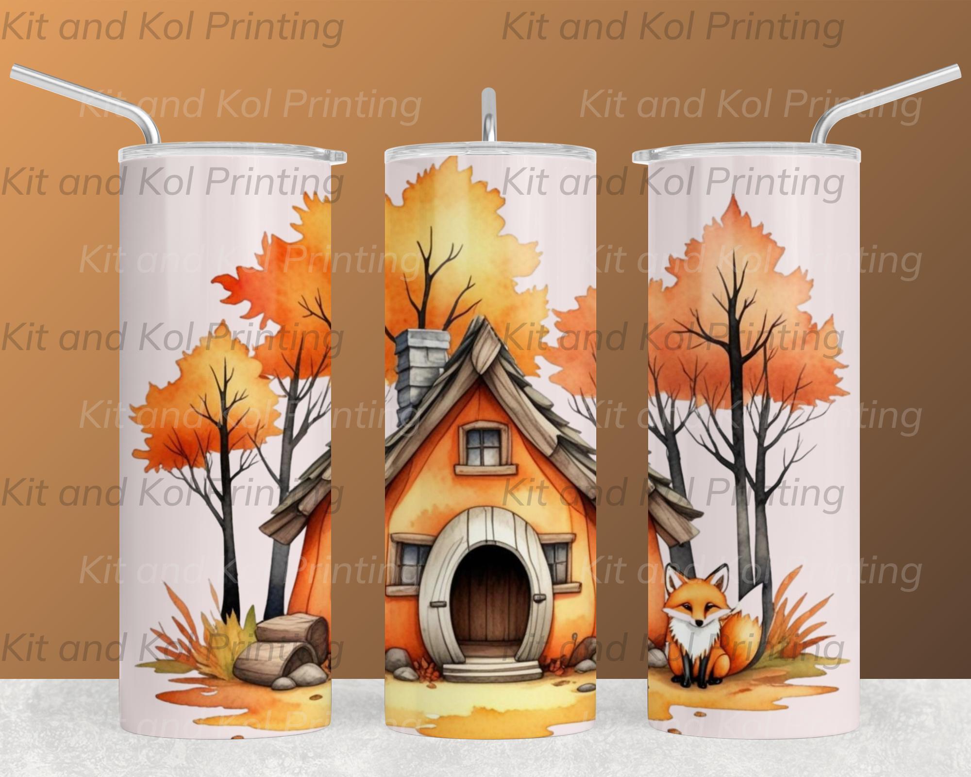 Autumn Fox Watercolor Clipart - Instant Download Sublimation Design - Etsy