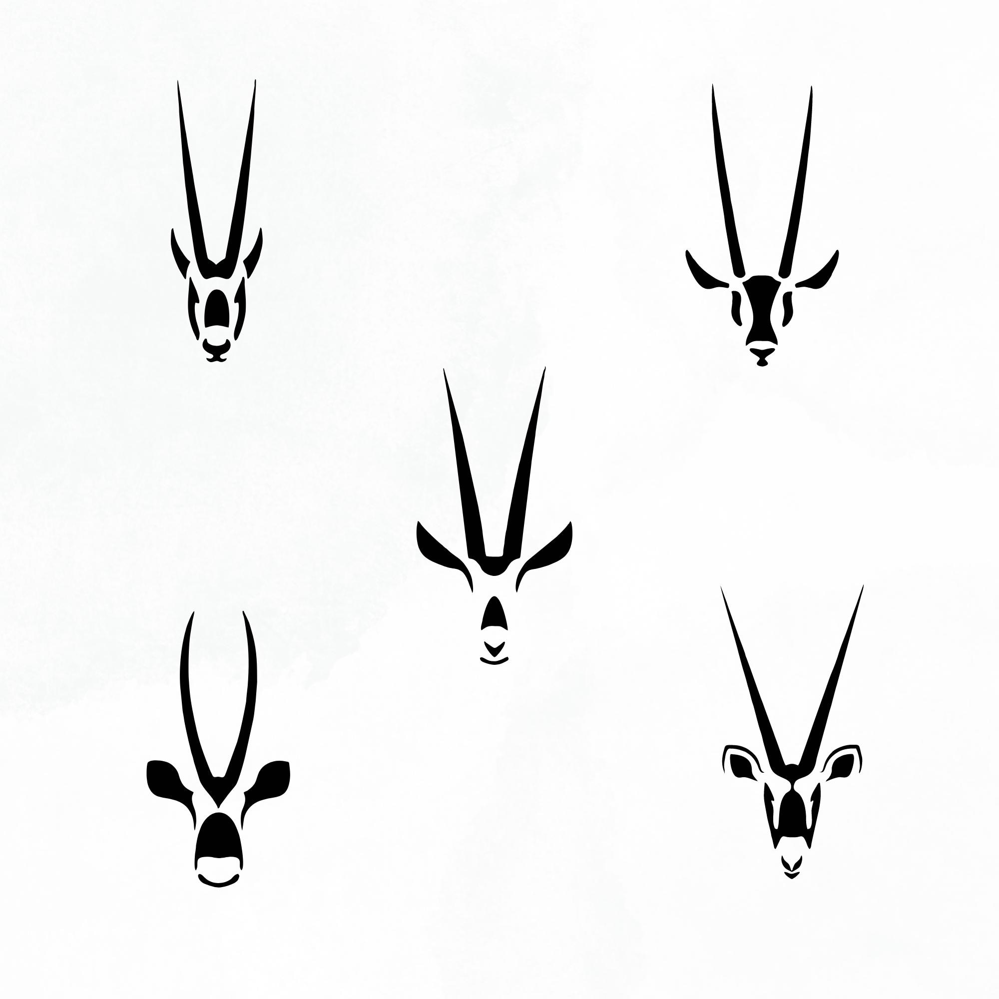 Oryx Svg Bundle, Oryx Clipart for Cricut, Animal Silhouette, Oryx ...